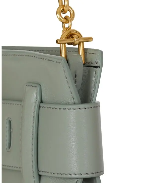 Balmain Anthem Calfskin Leather Clutch