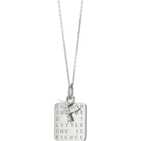 Monica Rich Kosann Hummingbird Charm Necklace - Sterling Silver