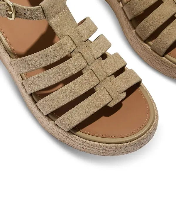 Fitflop Espadrille Platform Sandals - Cappuccino