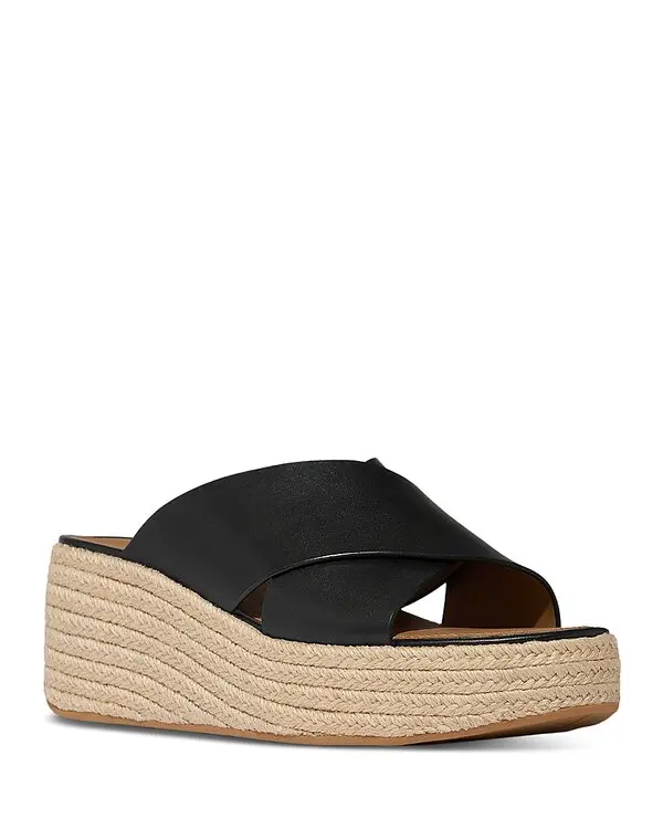 Fitflop Espadrille Platform Sandals - Black