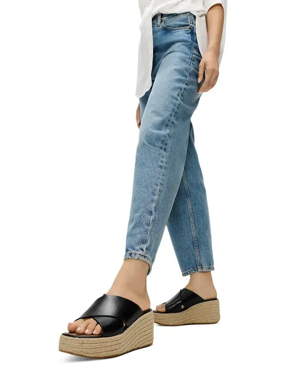Fitflop Espadrille Platform Sandals - Black
