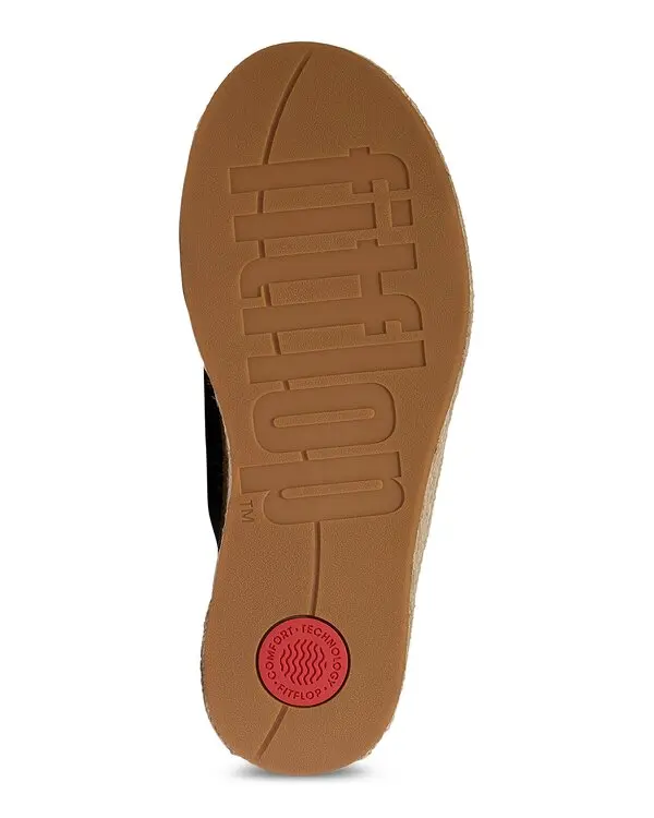 Fitflop Espadrille Platform Sandals - Black