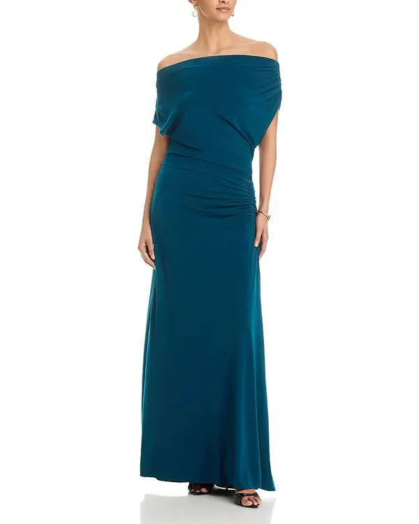 Aqua Ruched Dress - Mallard