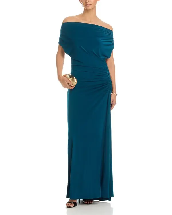 Aqua Ruched Dress - Mallard