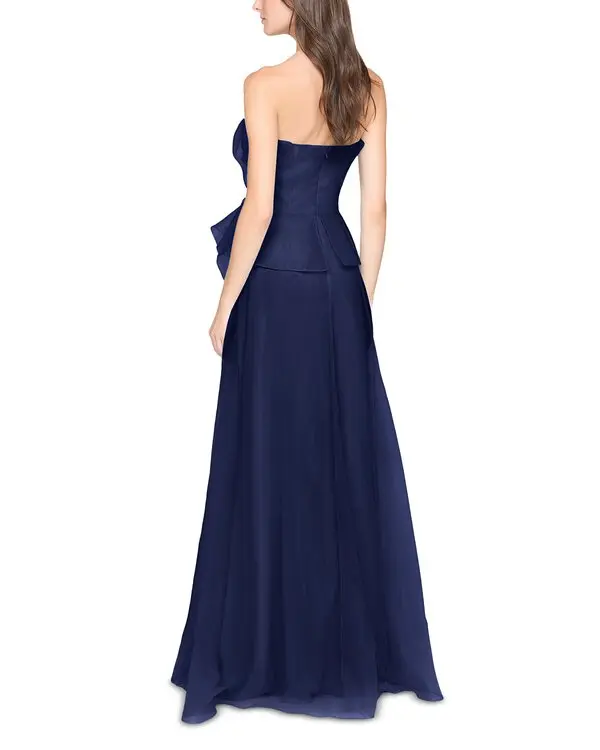 Theia Gilda Draped Rose Gown