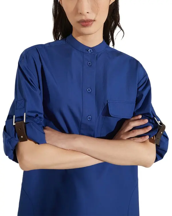Max & Co. Mcofinezza Poplin Dress - Navy