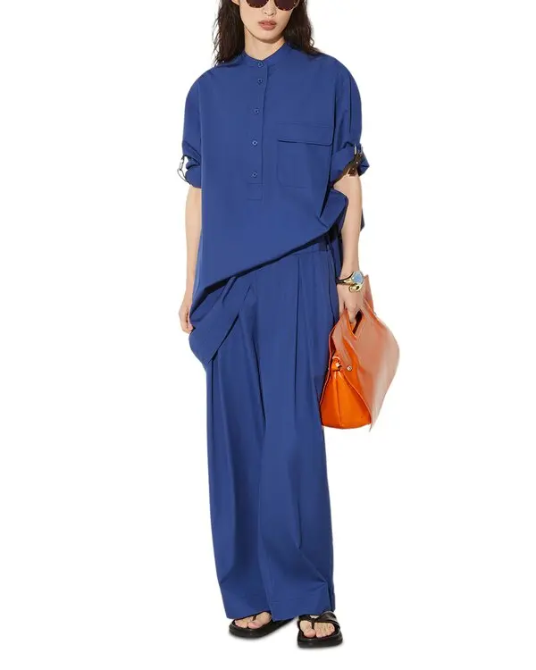 Max & Co. Mcofinezza Poplin Dress - Navy