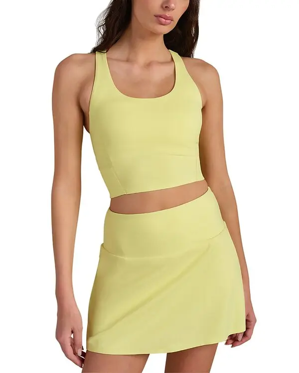 RHONE Revive Scoop Longline Bra - Lemon Lime
