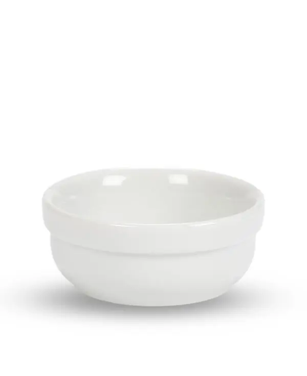 PILLIVUYT Stackable 2.5 Oz Sauce Shell, Set Of 6 - White