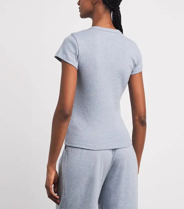 LESET Cotton Nando Slim T-shirt - Blue