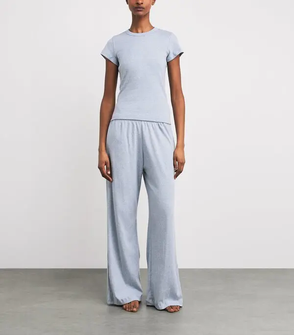 LESET Cotton Nando Relaxed Sweatpants - Blue