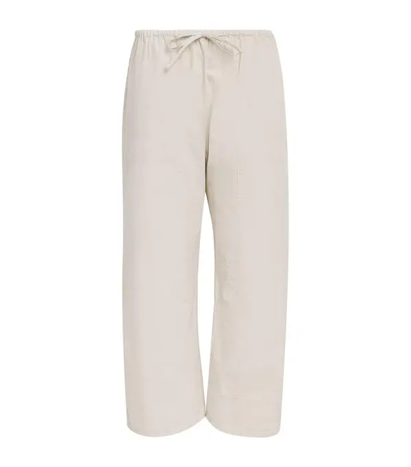 LESET Cotton Kyoto Wide-leg Trousers