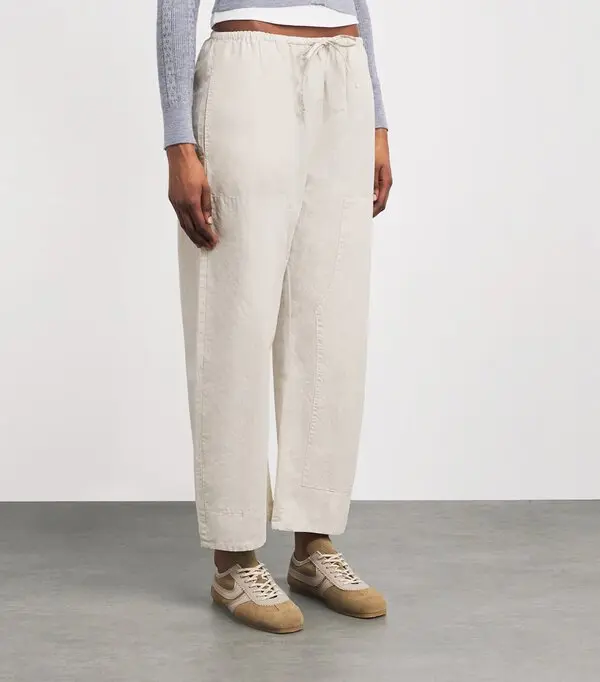 LESET Cotton Kyoto Wide-leg Trousers
