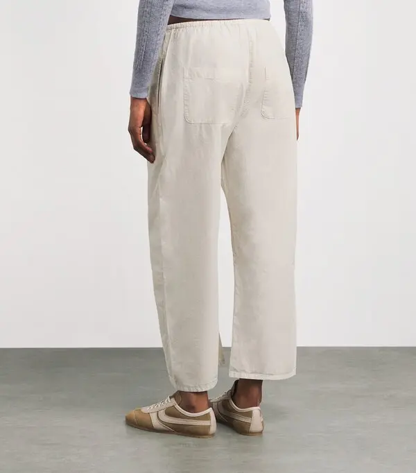 LESET Cotton Kyoto Wide-leg Trousers