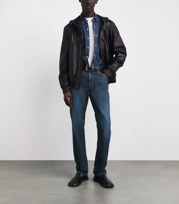 7 For All Mankind The Straight Jeans - Blue
