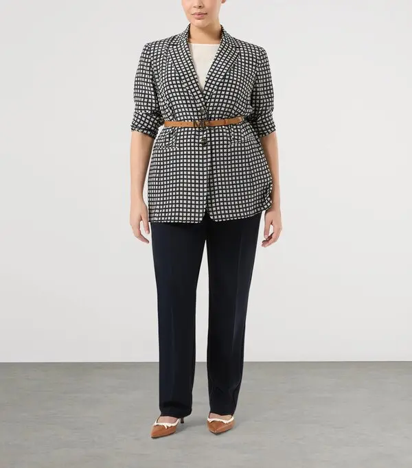 Marina Rinaldi Silk Single-breasted Blazer