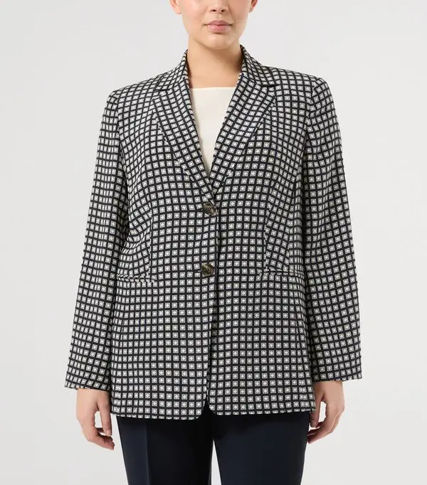 Marina Rinaldi Silk Single-breasted Blazer
