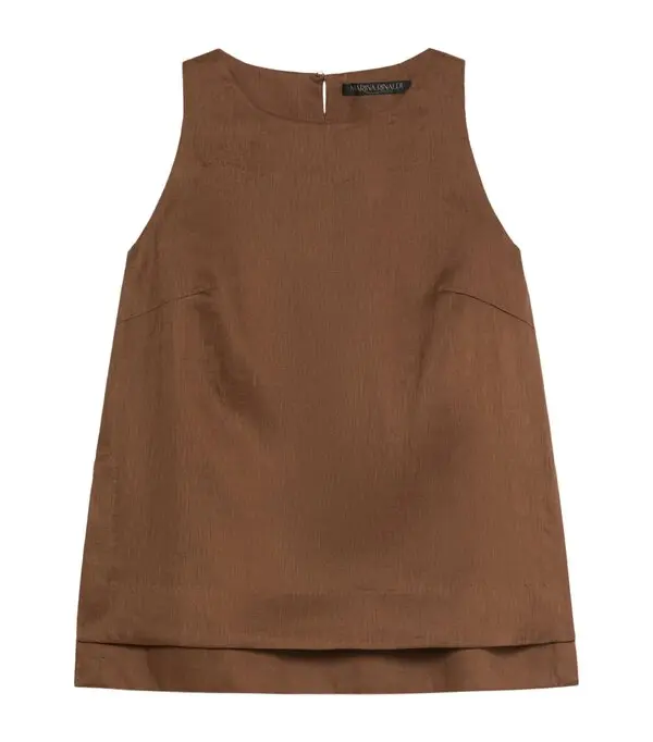 Marina Rinaldi Linen Sleeveless Blouse
