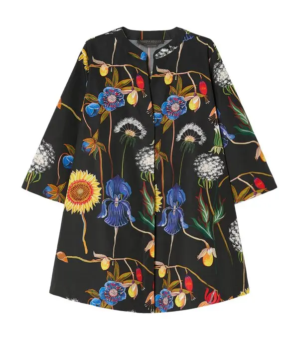 Marina Rinaldi Floral Cotton Tunic Shirt