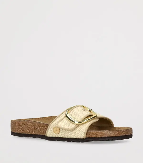 BIRKENSTOCK Madrid Big Buckle Raffia Sandals