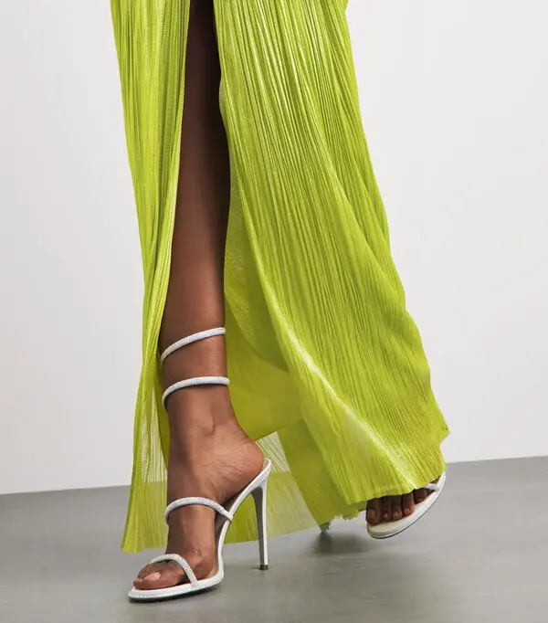 MARIA LUCIA HOHAN Silk Stephanie Bustier Gown - Green