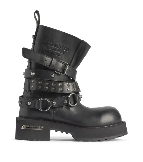 Balenciaga Calfskin Venom Biker Boots