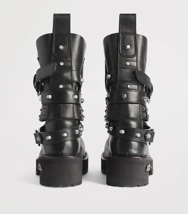 Balenciaga Calfskin Venom Biker Boots