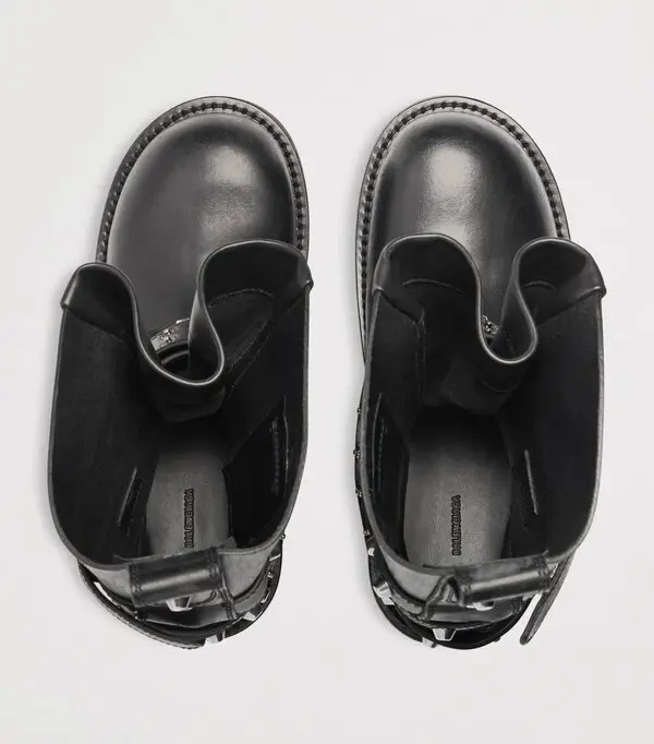 Balenciaga Calfskin Venom Biker Boots
