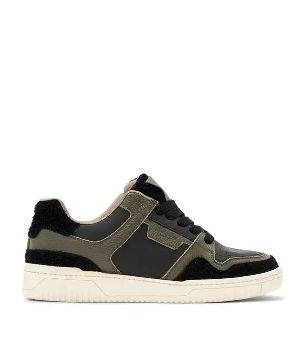 ALLSAINTS Leather Regan Plus Low-top Sneakers - Black