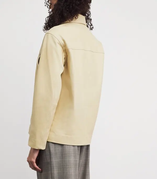 Rag & Bone Sid Leather Jacket - Beige