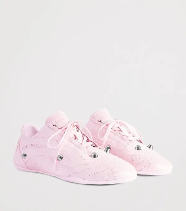 Balenciaga Leather City Sneakers - Blue