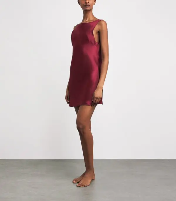Kiki De Montparnasse Silk Mini Dress - Red