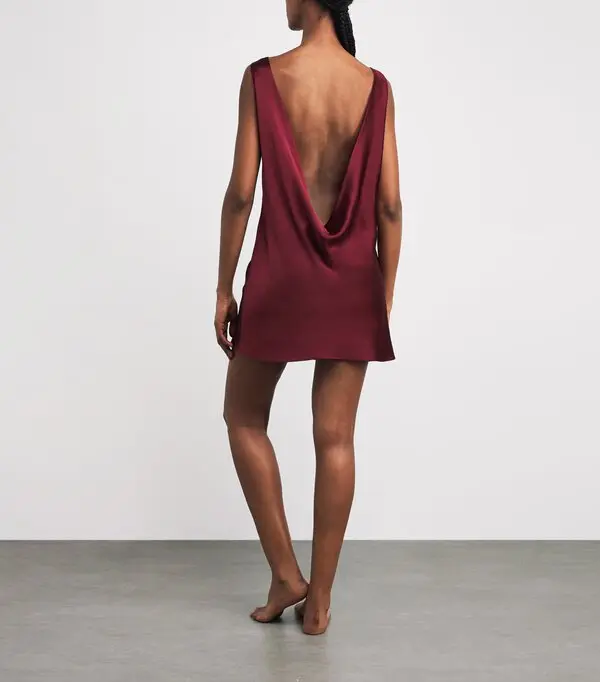 Kiki De Montparnasse Silk Mini Dress - Red