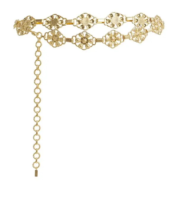 Rixo Tiana Daisy Chain Belt - Gold
