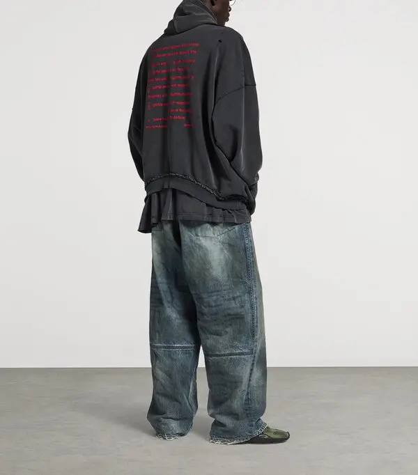 Balenciaga Cotton Dirac Formula Zip-up Hoodie