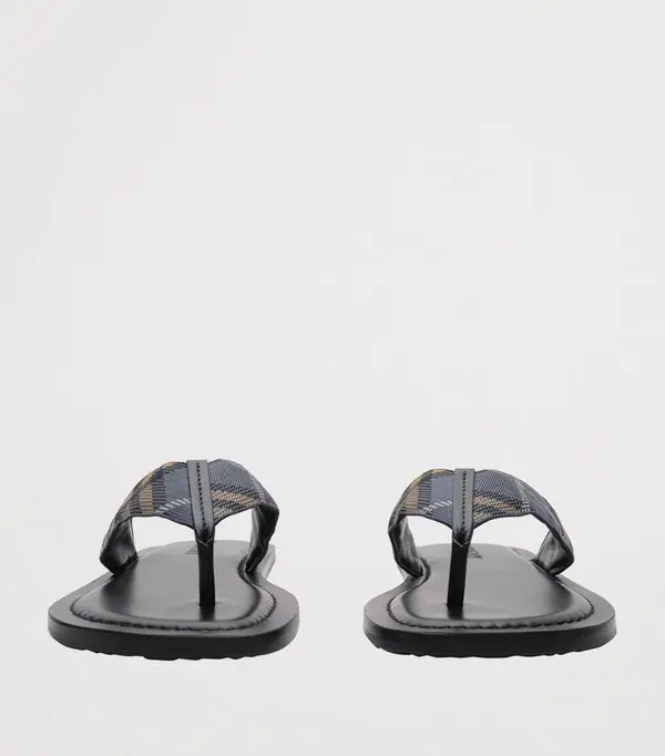 Burberry Pavilion Check Sandals - Blue