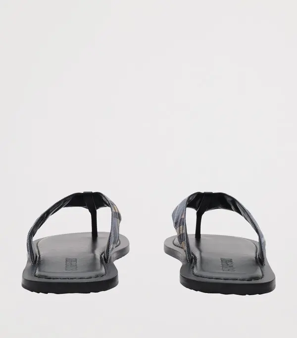 Burberry Pavilion Check Sandals - Blue