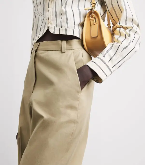 Claudie Pierlot Cotton Straight Trousers