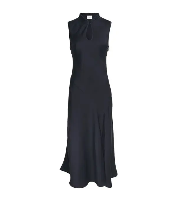 Claudie Pierlot Satin Maxi Dress - Blue