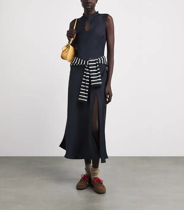 Claudie Pierlot Satin Maxi Dress - Blue
