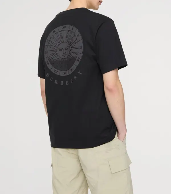Burberry Cotton Sun T-shirt - Black