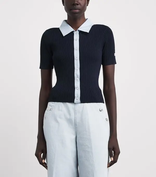Claudie Pierlot Rib-knit Top