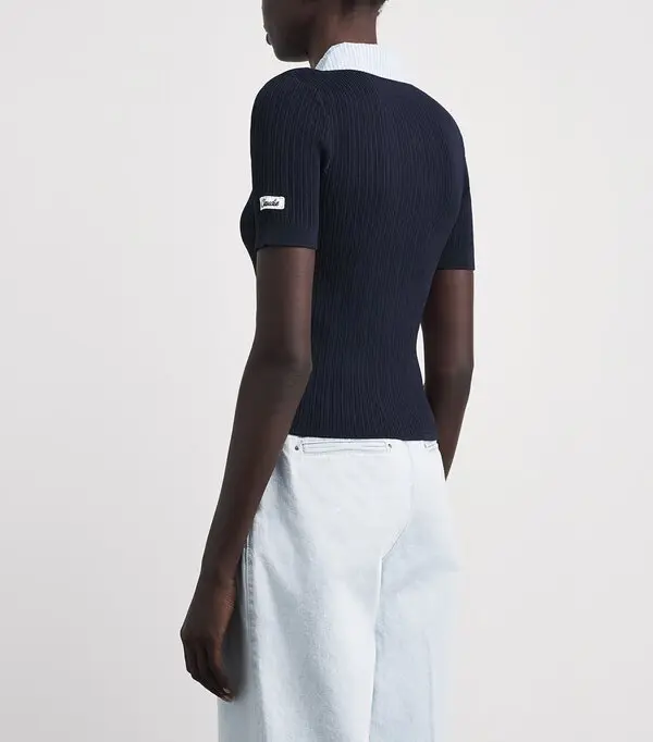 Claudie Pierlot Rib-knit Top