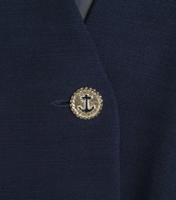 Claudie Pierlot V-neck Tailored Jacket - Blue