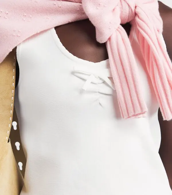 Claudie Pierlot Knit Tank Top With Bow Detail