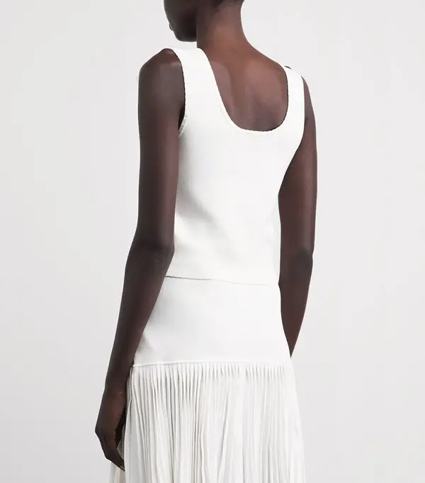 Claudie Pierlot Knit Tank Top With Bow Detail