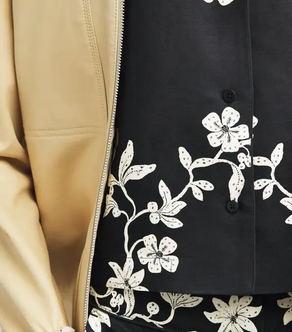 Claudie Pierlot Cropped Floral Shirt
