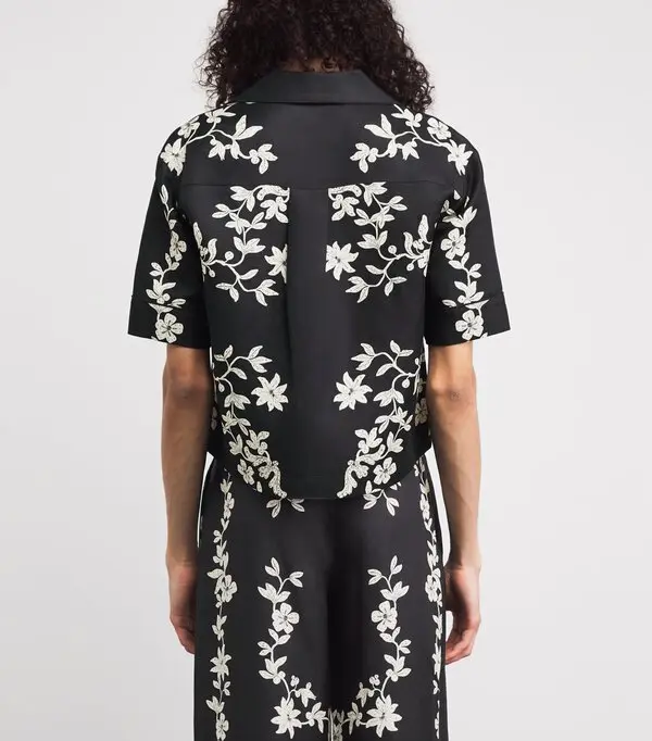 Claudie Pierlot Cropped Floral Shirt