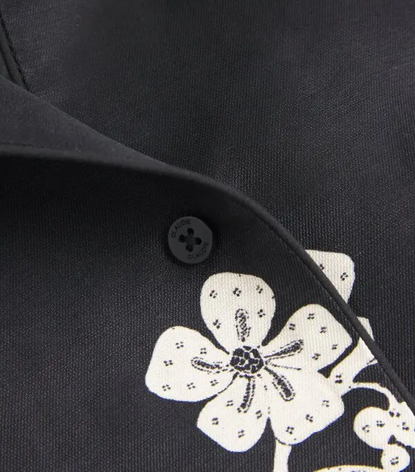 Claudie Pierlot Cropped Floral Shirt