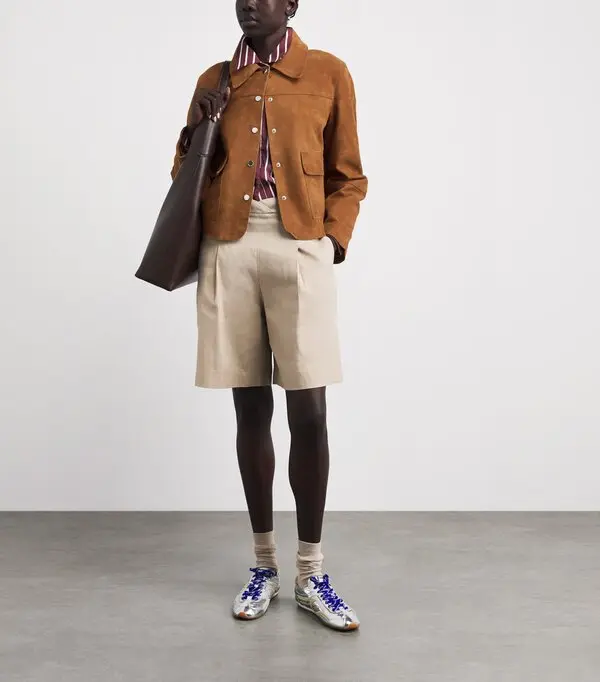 Claudie Pierlot Suede Shirt Jacket - Brown